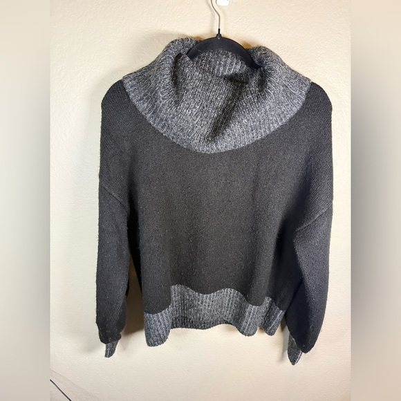 Express | Sweaters | Express Black And Gray Cowl Neck Sweater | Poshmark